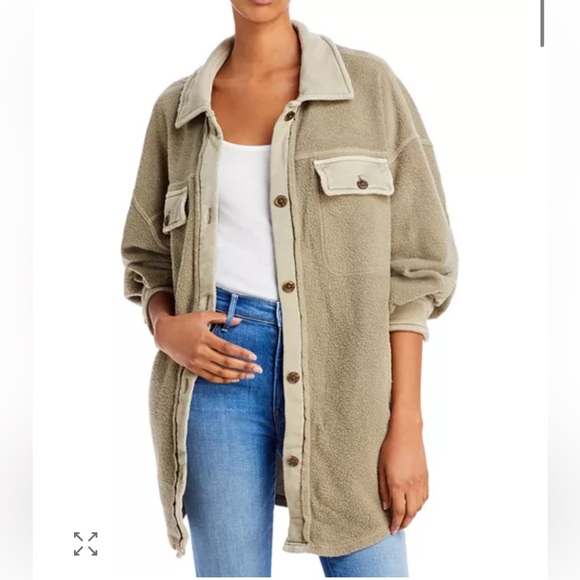 Free People | Jackets & Coats | Free People Ruby Jacket Xs Army Green ...